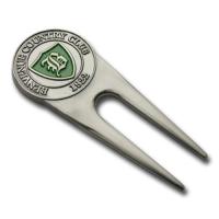China Custom Repair Golf Divot Tool Silver Metal Plated For Souvenir Gift for sale