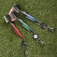 China Outdoor Portable Golf Divot Tool Cleaning Custom With Two Sides Brush for sale