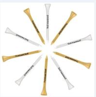 China Printed Cool Divot Tools , Custom Logo Plastic Colorful Golf Tees for sale