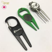 China 25mm Luxury Magnetic Divot Tool Accessaries Metal Ball Golf Marker for sale