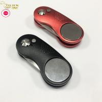 China 25mm Luxury Magnetic Divot Tool Accessaries Metal Ball Golf Marker for sale
