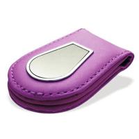 China PU Leather Wallet Money Clip RFID Aluminum Credit Card Holder For Men for sale