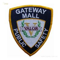 China Iron On Custom Embroidery Patch , Clothing Chenille Embroidered Letter Patches for sale