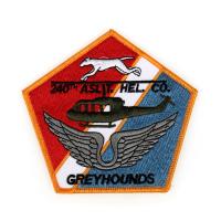 China Custom Embroidered Cloth Patches With Funny Unicorn Ship Shape for sale