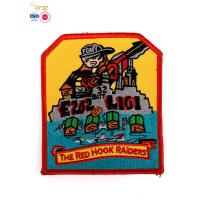 China Fill In Color Embroidered Badge Patch , School Uniform Hand Embroidery Badges for sale