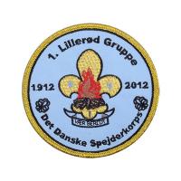 China Iron On Embroidered Cloth Patches Customized Shape Chenille Fabric for sale