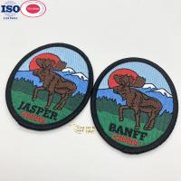 China Moose Shape Chenille Embroidery Patch PVC Silicone Rubber Custom Logo With Border for sale