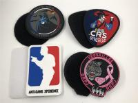 China Cartoon Shape Cute Embroidered Cloth Patches Custom Color 3D Heat Transfer Embossed for sale