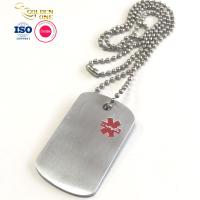 China Multi Color Pendant Dog Tag Stainless Steel Gold Soft Enamel Blank Aluminum Plain for sale