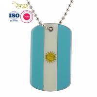 China Double Sided Pendant Dog Tag Sublimation Blank Print Pet Necklace for sale