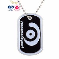 China Double Sided Pendant Dog Tag Sublimation Blank Print Pet Necklace for sale