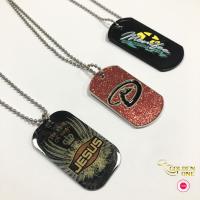China Laser Engraved Pendant Dog Tag Metal Necklace Customised Plain Blank Pet ID Tag for sale