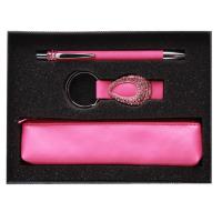 China Office Promotional Business Gifts Advertising Luxury Pen Keychain Set for sale