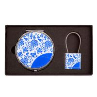 China Office Promotional Business Gifts Advertising Luxury Pen Keychain Set for sale