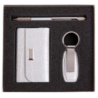 China Gift Business Luxury Corporate Men Gift Set 3 in 1 promotional pen card holder  pen gift sets for clients for sale