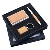 China Corporate Promotional Business Gifts Cardholder Key Chain Ballpoint Pen Set for sale