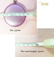 China 60 Inch Promotional Business Gifts Sewing Body Retractable Leather Tape Measure for sale