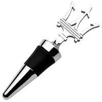 China Zinc Alloy Wine Bottle Stopper , Nickel Plated Champagne Custom Wine Stoppers for sale