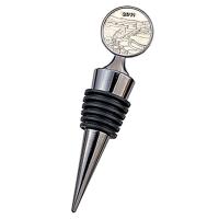 China Zinc Alloy Wine Bottle Stopper , Nickel Plated Champagne Custom Wine Stoppers for sale