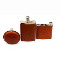 China Mini Promotional Business Gifts Engraved Round Whisky Hip Flask Bottle for sale