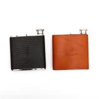 China Mini Promotional Business Gifts Engraved Round Whisky Hip Flask Bottle for sale
