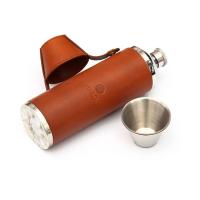 China Mini Promotional Business Gifts Engraved Round Whisky Hip Flask Bottle for sale