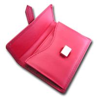 China Antique Promotional Business Gifts Mini Tote Sorter Leather Money Wallet Coin Purse for sale