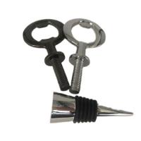 China Engraved Logo Promotional Business Gifts Red Wine Glass Bottle Stopper for sale