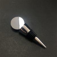 China Engraved Logo Promotional Business Gifts Red Wine Glass Bottle Stopper for sale