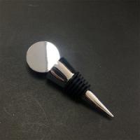 China Engraved Logo Promotional Business Gifts Red Wine Glass Bottle Stopper for sale