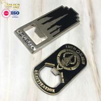China Modern Hotel Bottle Opener , Silver Metal Fridge Magnet For Anniversary for sale