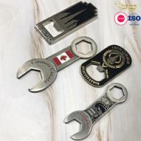China Modern Hotel Bottle Opener , Silver Metal Fridge Magnet For Anniversary for sale