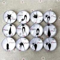 China Rubber PVC Promotional Business Gifts 3D Crystal Glass Round Souvenir Fridge Magnets for sale