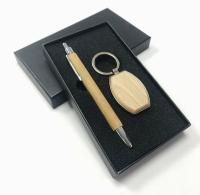 China Printed Promotional Business Gifts Exclusive Keychain And Pen Stationery Gift Set for sale