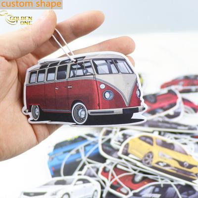 China Wholesale Factory Price Custom Shape Hanging Scented Sachet Aromatherapy Car Diffuser Air Freshener for sale