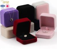China Wholesale Manufacturer Custom Fashion Hand-Made Display Souvenirs Color Gift Jewelry Packaging Velvet Box for sale