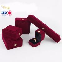 China Wholesale Manufacturer Custom Fashion Hand-Made Display Souvenirs Color Gift Jewelry Packaging Velvet Box for sale
