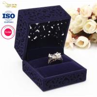 China Wholesale Manufacturer Custom Fashion Hand-Made Display Souvenirs Color Gift Jewelry Packaging Velvet Box for sale