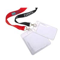 China Hot Sale Travel Pouch Family  Holder Nylon Travel Passport ID Card Name Lanyard  RFID Neck Wallet For Business Gift for sale
