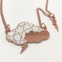 China American best-selling sterling silver 925 Silver shiny gold plating custom stainless steel glitter metal necklace for jewelry for sale