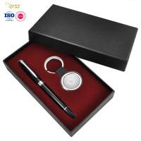 China Hot Sale  Promotional Corporate Advertisement Gift Set Keychain And Pen Custom  Luxury Business Gift With Logo for sale
