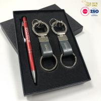 China Best Sale Promotional Advertisement Gifts Product Customized Gifting Keychain Credit Card Holder Gift Set for sale