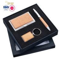 China Hot Sale Car Business Corporate Luxury Promotion Metal Keychain Pen Card Holder Gift Set For Men for sale