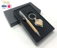 China China Factory Price Wooden Pen Wood Ruler Zinc Alloy Metal Promotional Business Office Stationery Gift Set for sale
