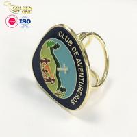 China OEM Custom Logo Creative Design Silver Copper Soft Enamel Silver Slated  Wedding Gift Silk Scarf Buckle for Women for sale