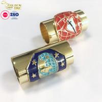 China OEM Custom Logo Creative Design Silver Copper Soft Enamel Silver Slated  Wedding Gift Silk Scarf Buckle for Women for sale