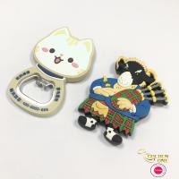 China Hot Sale Fridge Magnets Kids Cartoon Zoo Animal Magnetic Toys Toddler 3D PVC Refrigerator Magnets for Whiteboard Magnets for sale