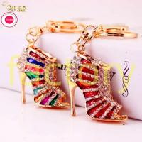China Customized Las Vegas Souvenir Cut Out Zinc Alloy Spinning Key Chain With Diamond for sale