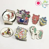 China Metal Kawaii Soft Enamel Shark Lapel Badge Custom Cartoon Aerospace Planet Emblem Pin for sale