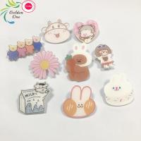 China Cartoon Bear Brooch Acrylic Badge Custom Clothes Cute Lapel Pins For Hat Accessories for sale